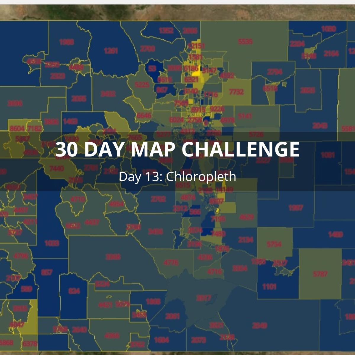 #30daymapchallenge Day 13: Chloropleth